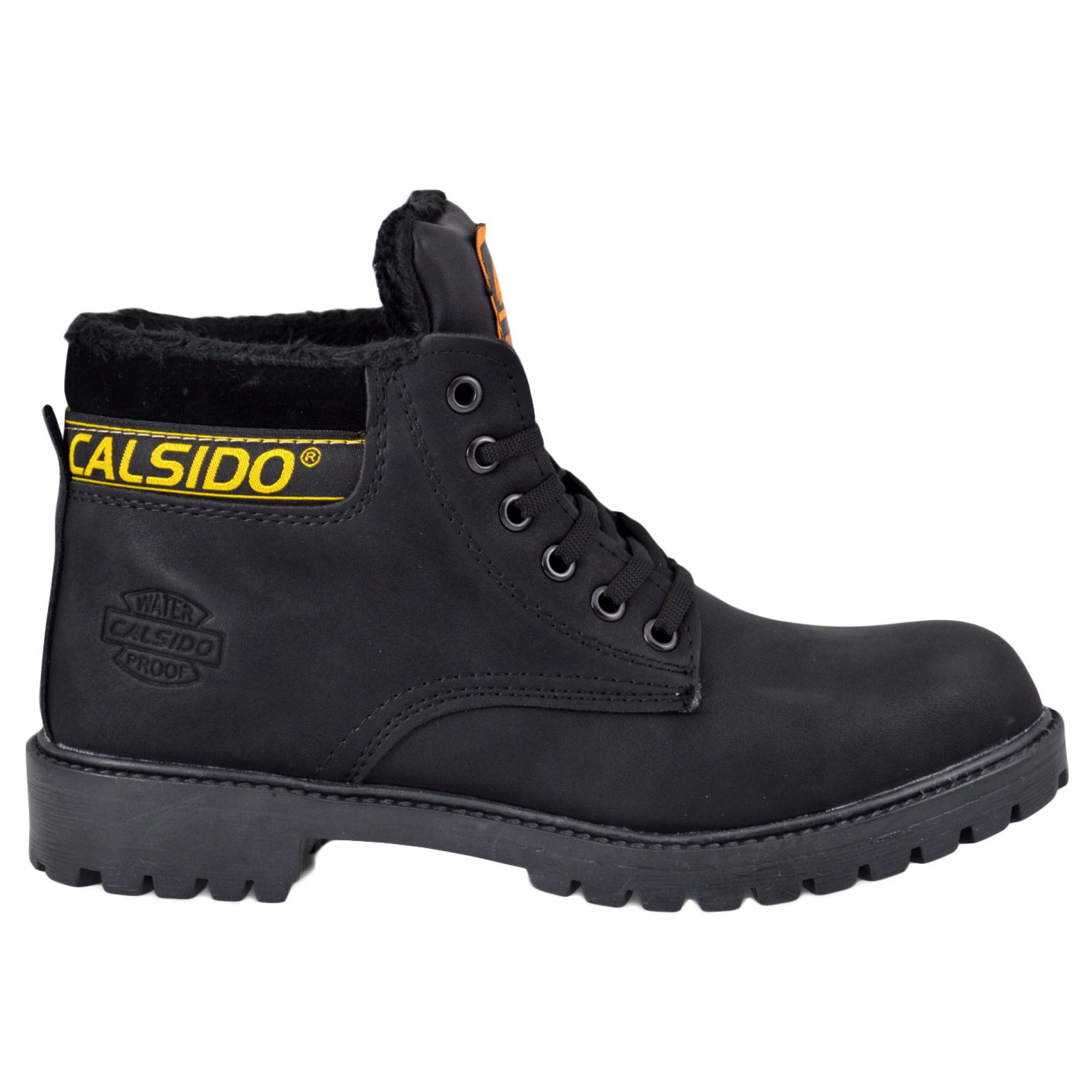 Bocanci Insulete Barbati Negre Imblanite - Calsido, 44 EU - eMAG.ro