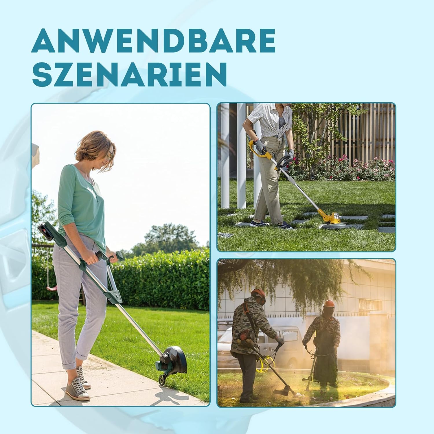 Капачка / глава с корда за тример за трева, резба M10x1.25, корда 2 ...