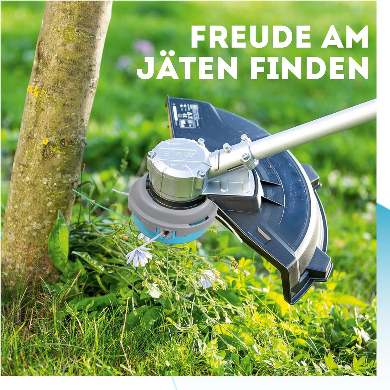 Капачка / глава с корда за тример за трева, резба M10x1.25, корда 2 ...