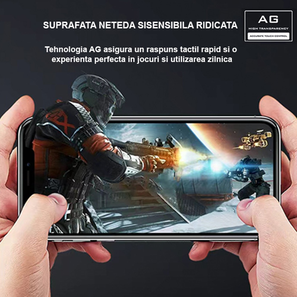 Folie Telefon Anti-reflexie Pentru Apple iPhone 15 HEYBINGO, din Sticla ...