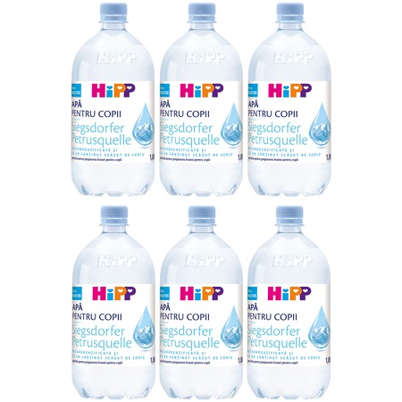 Pachet Apa naturala pentru copii Hipp, 6 x 1L - eMAG.ro