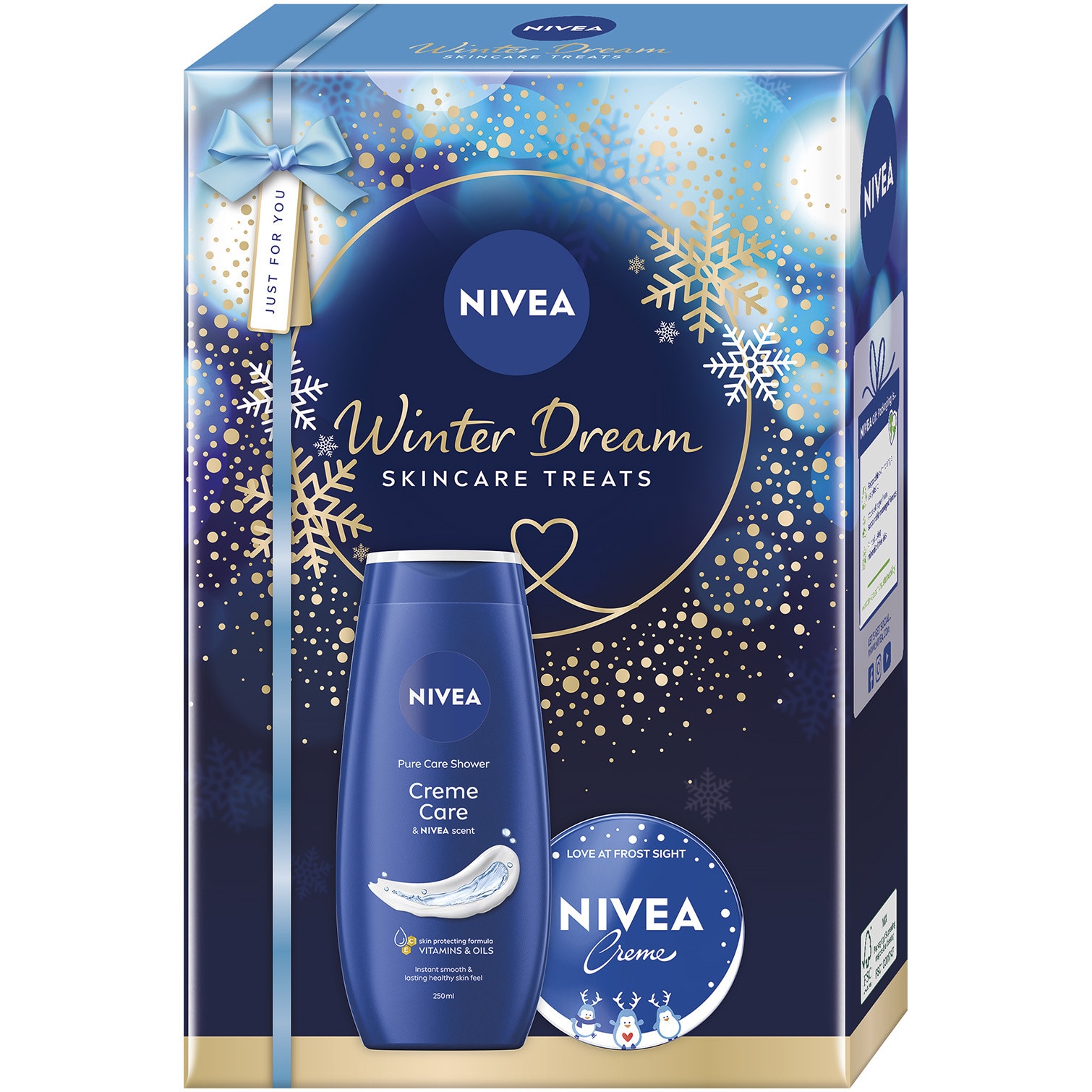 Set: Gel de dus NIVEA Creme Care 250 ml + Crema pentru fata, corp si ...