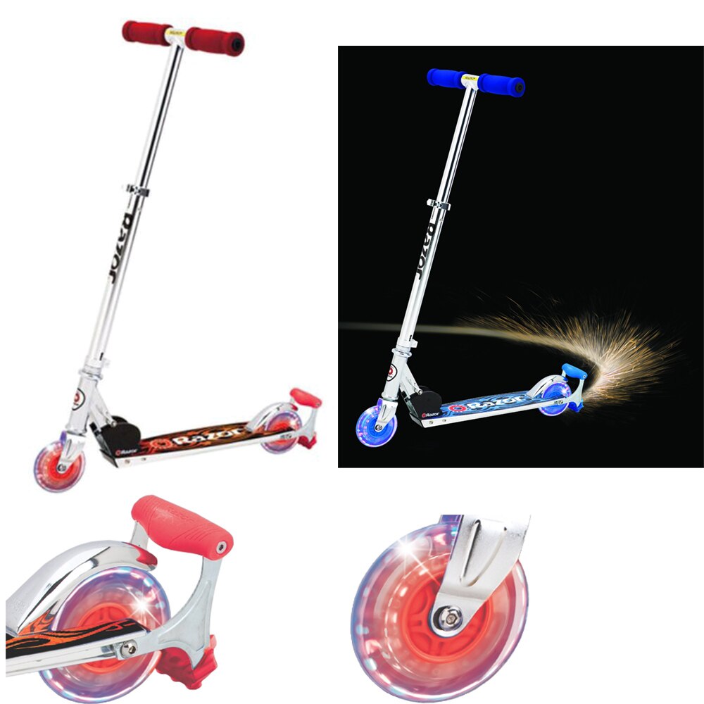 Тротинетка Razor Spark DLX със светещи колела и диря, 004309 - eMAG.bg