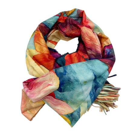 Esarfa cu 2 fete Cashmere CAROLINE, Multicolor - eMAG.ro