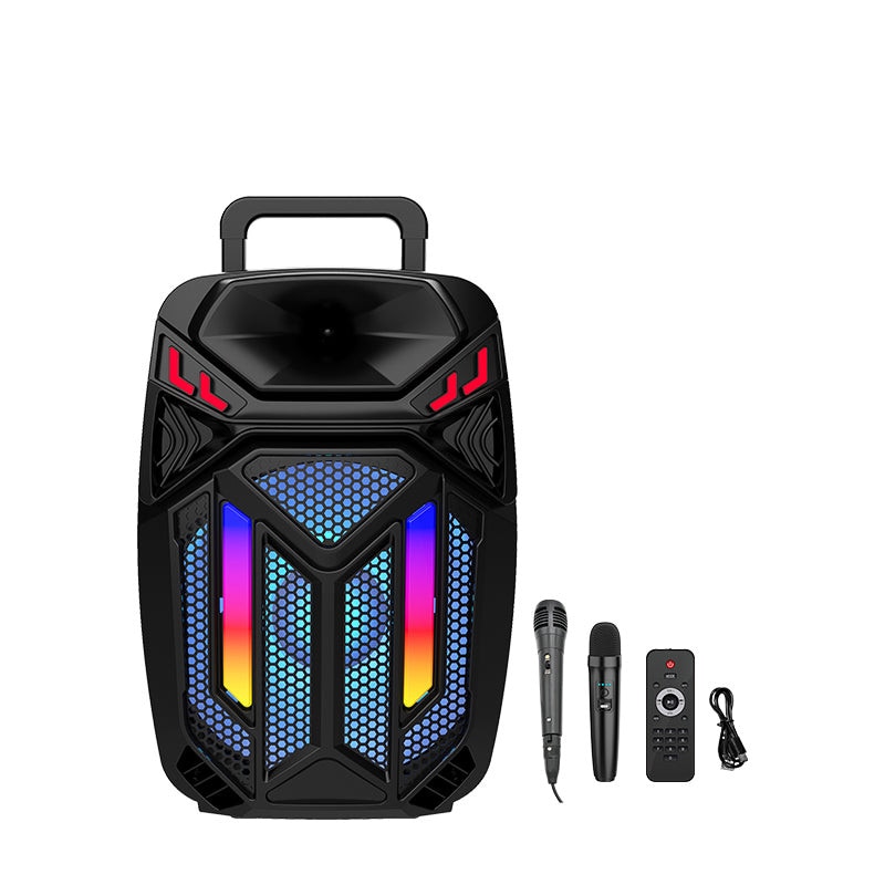 Boxa Portabila HOZRO, Model ZQS-15108 cu Bluetooth, Microfon Wireless ...