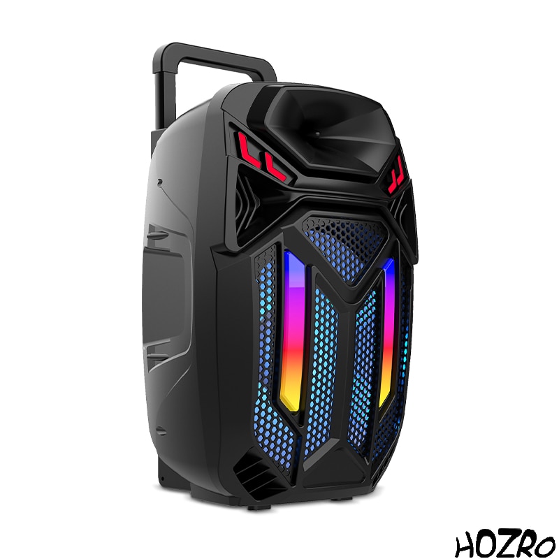 Boxa Portabila HOZRO, Model ZQS-15108 cu Bluetooth, Microfon Wireless ...
