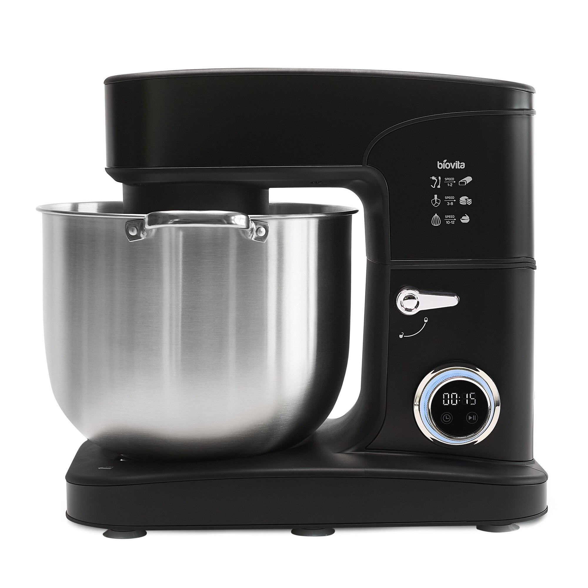 Mixer cu Bol, Biovita MEGA, 16L, 2800W, Capacitate 3.2 kg de Faina, 12 ...