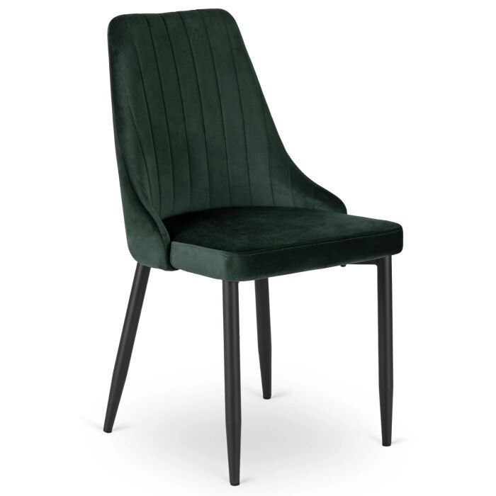 Scaun modern, Mebel Elite, catifea, 50x50x90cm, verde inchis - eMAG.ro
