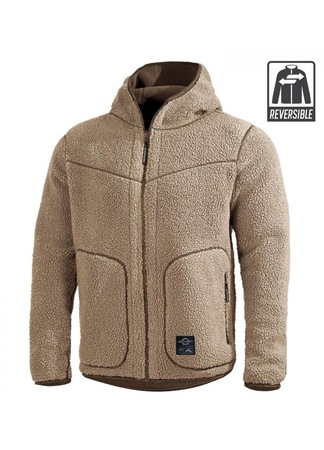 Jacheta fleece reversibila Pentagon 2-in-1, kaki, material poliester ...