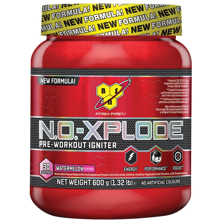 Pre workout BSN No Xplode 3.0 Fruit Punch, 600g - eMAG.ro
