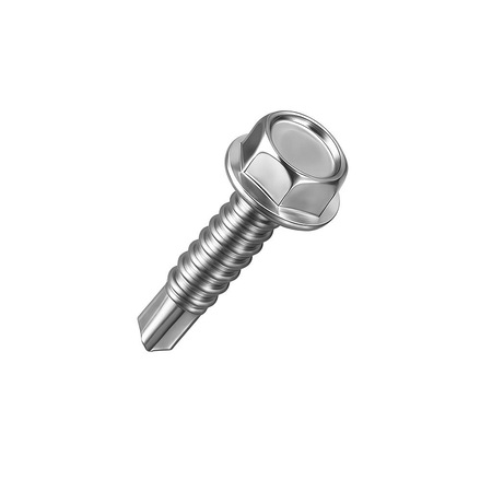Set 100 buc - Surub autoforant cap hexagonal DIN 7504K 6.3x100 inox A2 ...