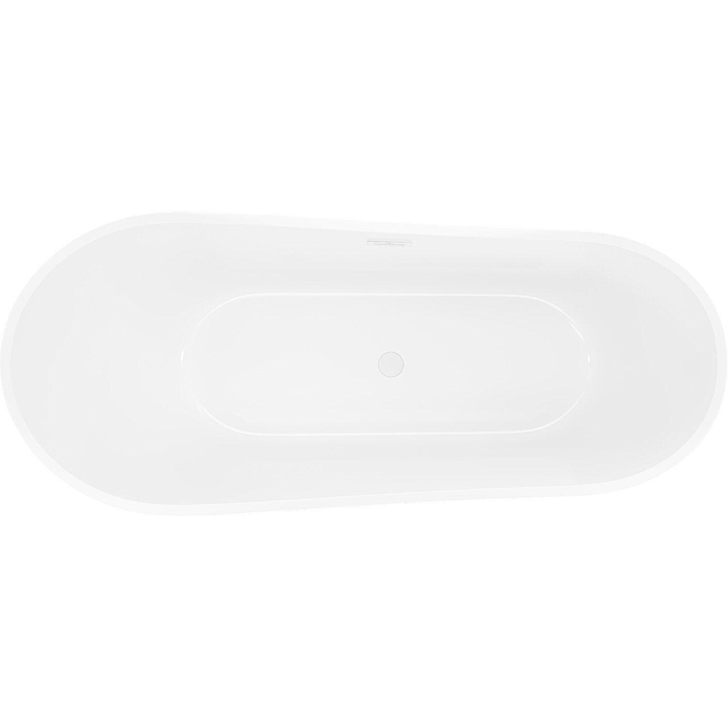 Cada freestanding Mexen Dora 170 x 75 cm, alba, preaplin alb ...