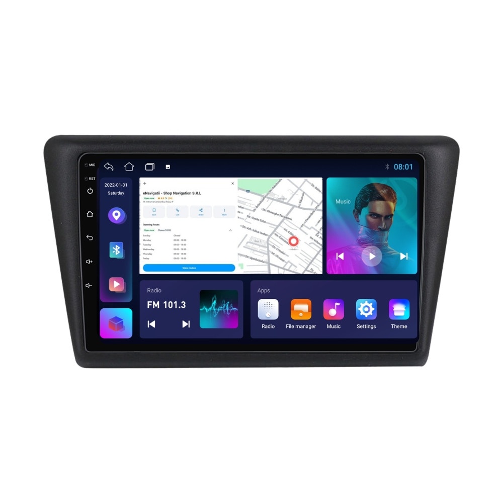 Navigatie Skoda Rapid (2011-2019) cu Android, 1GB RAM, 16 GB, Ecran IPS ...