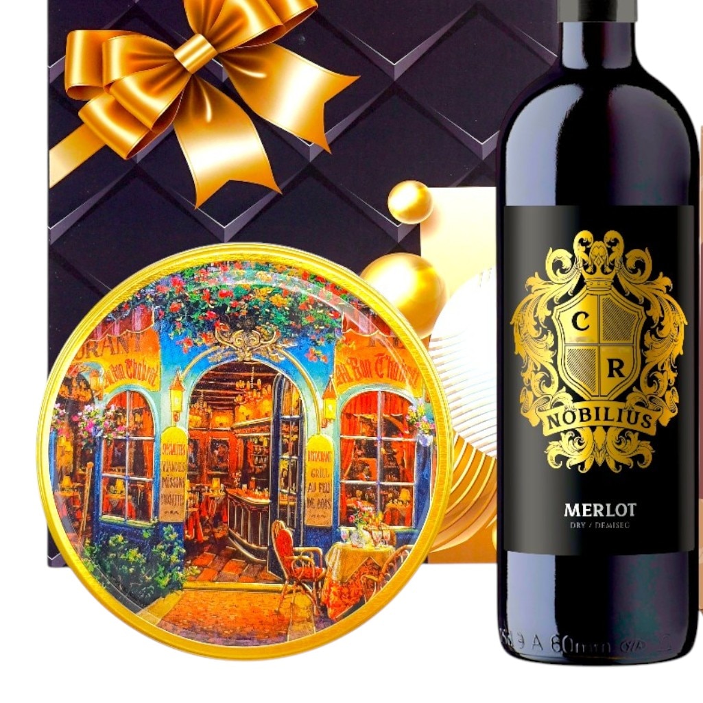 Pachet Cadou Special Gift cu Vin rosu Nobilius Demisec, Fursecuri ...