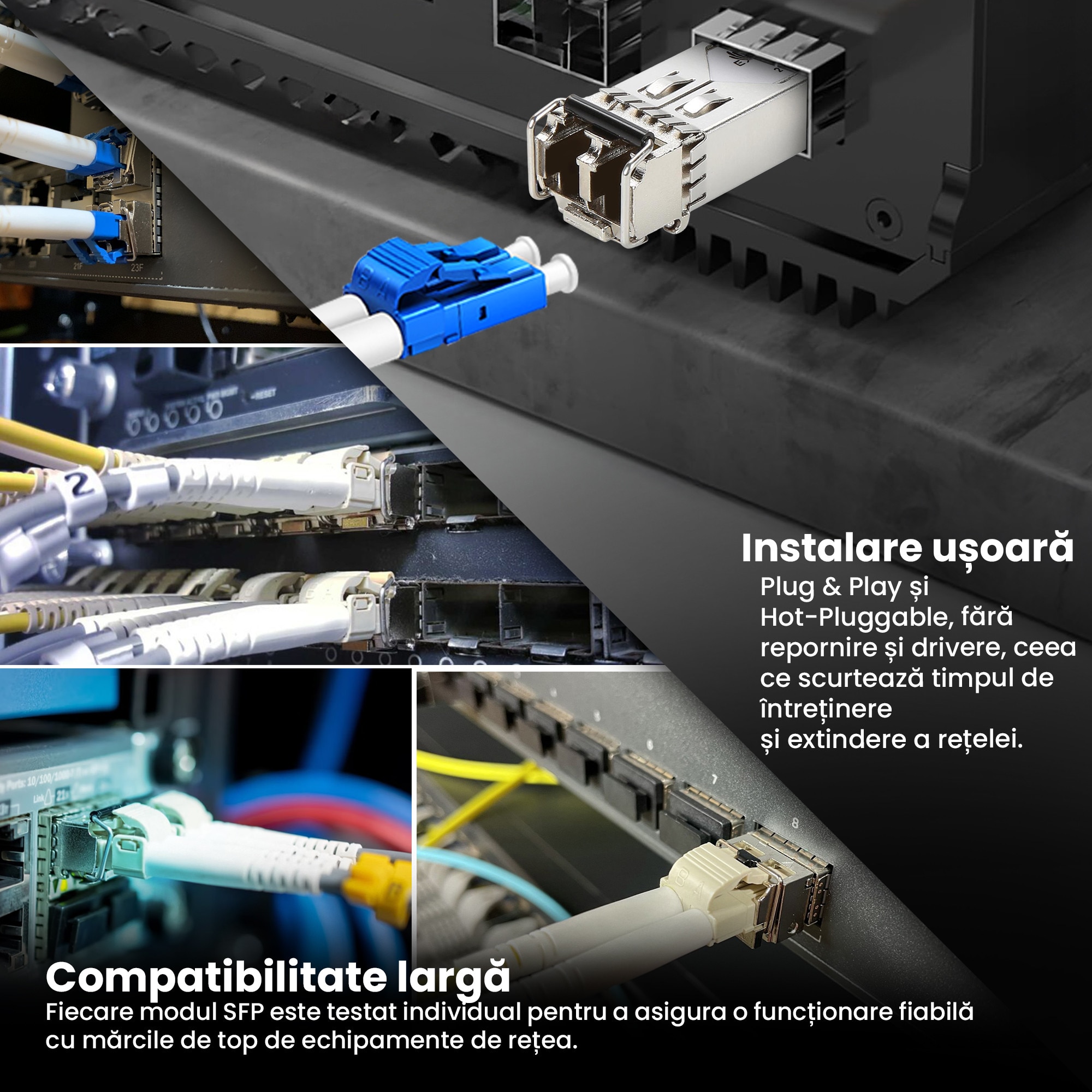 Модул SFP, Extralink, Transceiver 1, 25Gbps, LC/UPC, 850nm, Multimode ...