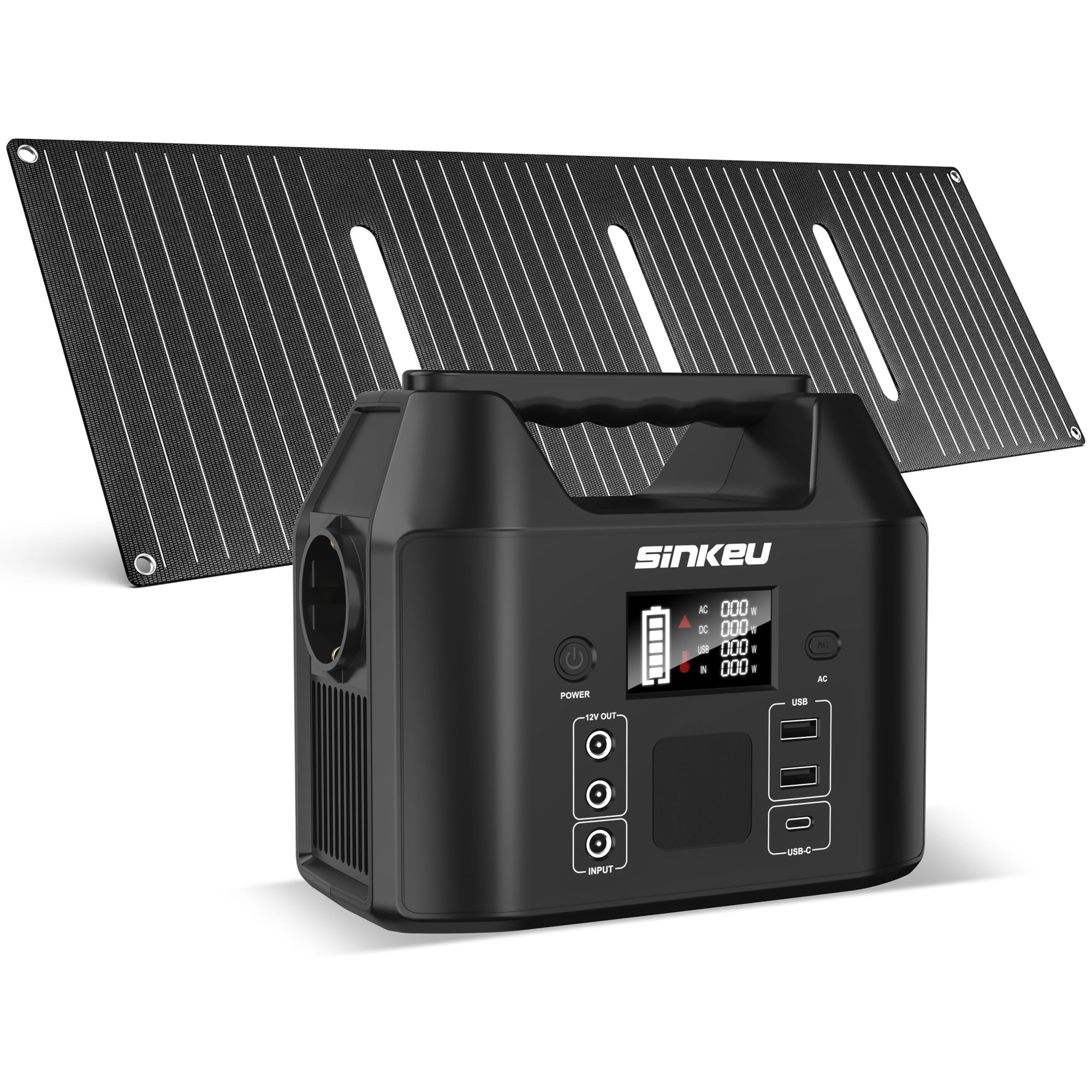 Statie De Alimentare Portabila Sinkeu 96Wh Cu Panou Solar De 40W ...