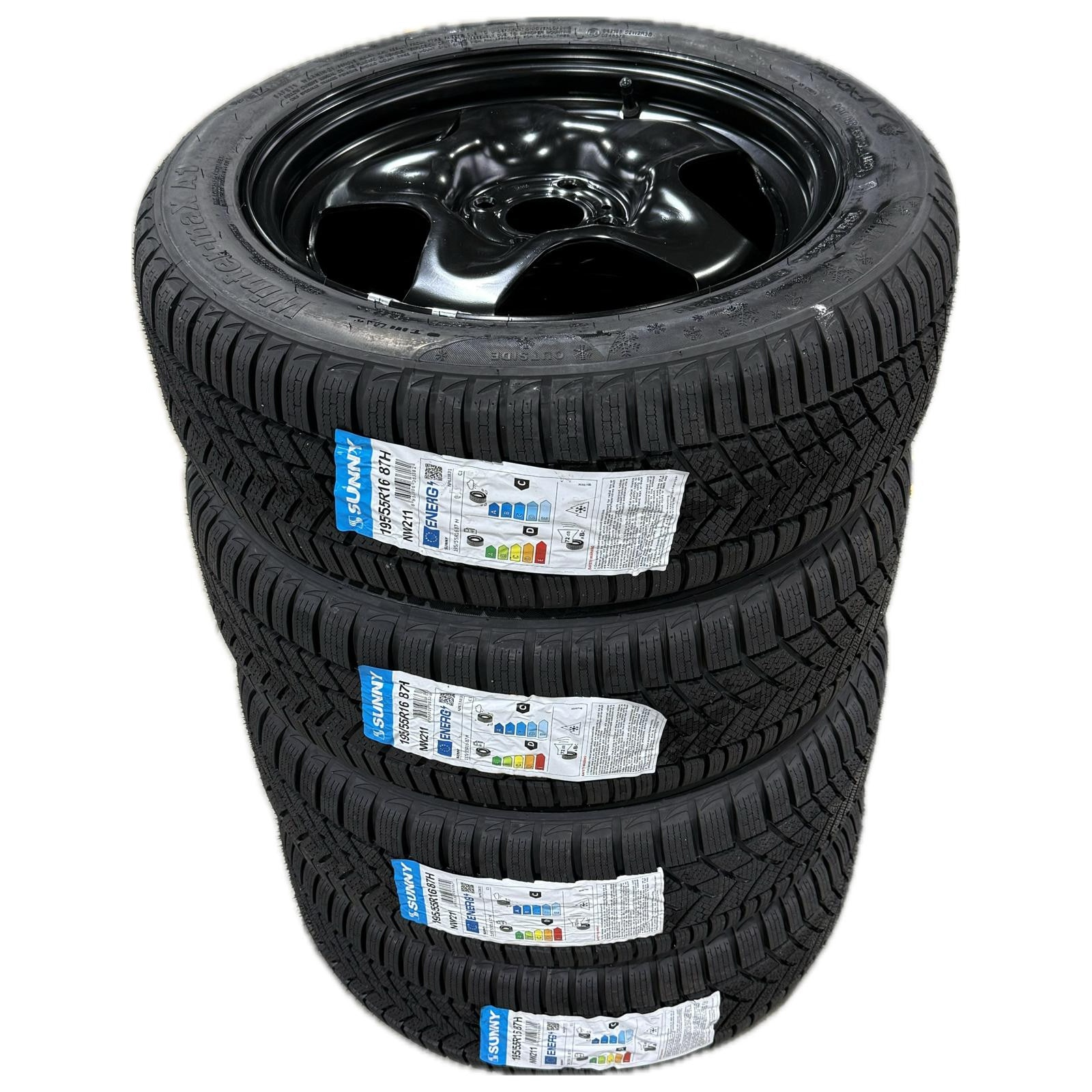 Set complet de iarna 16 inch pentru Dacia Logan III, jante structurale ...