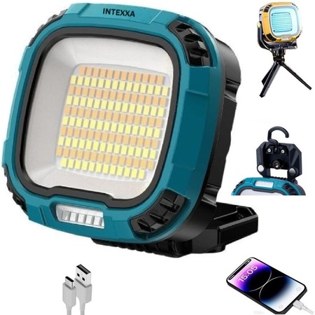Proiector LED Reincarcabil INTEXXA, Lanterna pe Acumulatori, Functie ...