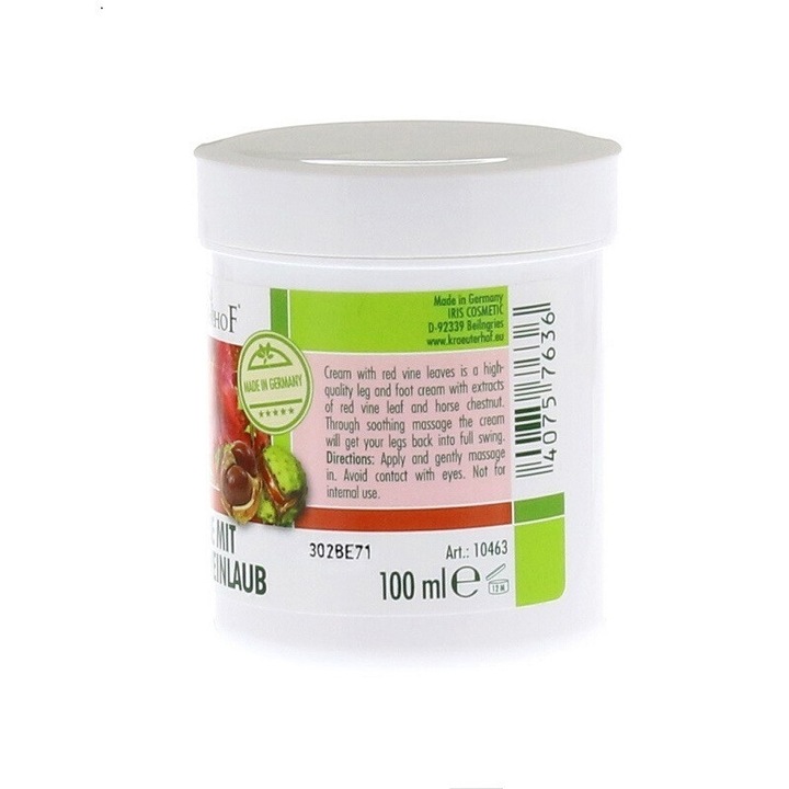 Crema cu castane si frunza rosie de vita de vie 100ml - eMAG.ro