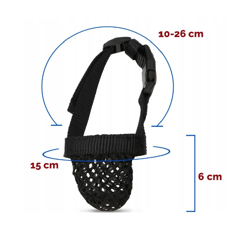 Botnita Trixie Anti-Intoxicatie XS Bot 15 cm/Gat 10-26 cm Negru 17591 ...