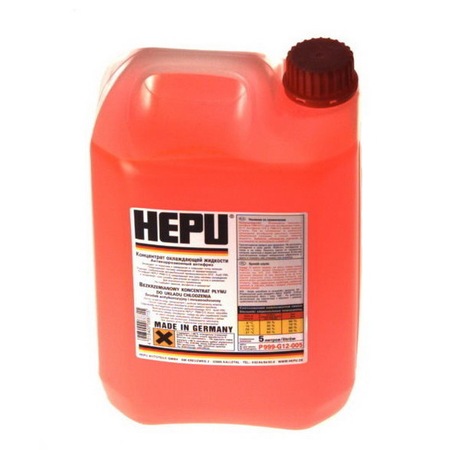 Antigel concentrat Hepu G12, Rosu, 5L - eMAG.ro