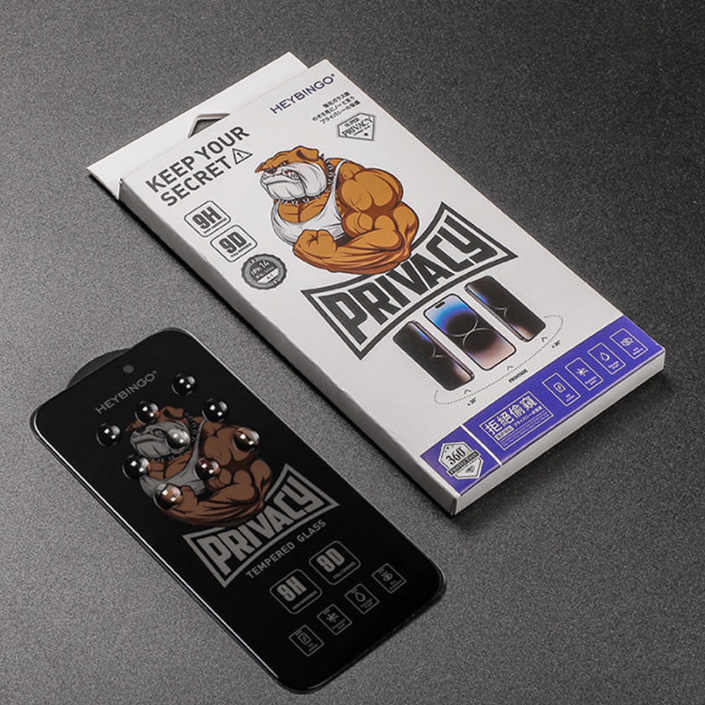 Folie Privacy Pentru Apple iPhone 16 PRO MAX HEYBINGO, din Sticla ...