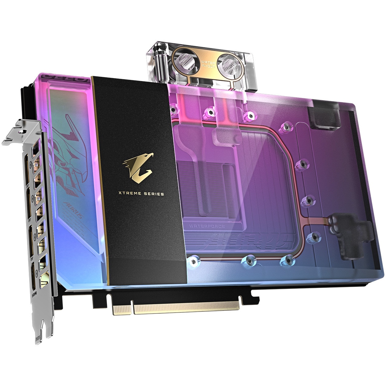 Placa video Gigabyte AORUS GeForce RTX 5090 XTREME WATERFORCE Water ...
