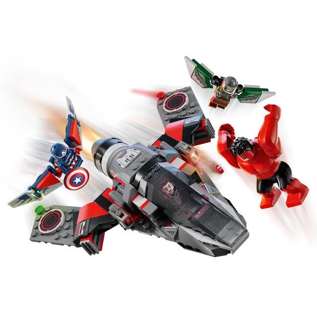 Set de constructie LEGO Marvel Super Heroes, Batalia dintre Capitanul ...