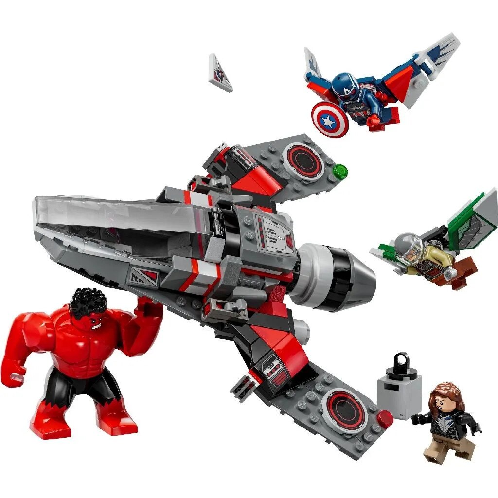 Set de constructie LEGO Marvel Super Heroes, Batalia dintre Capitanul ...