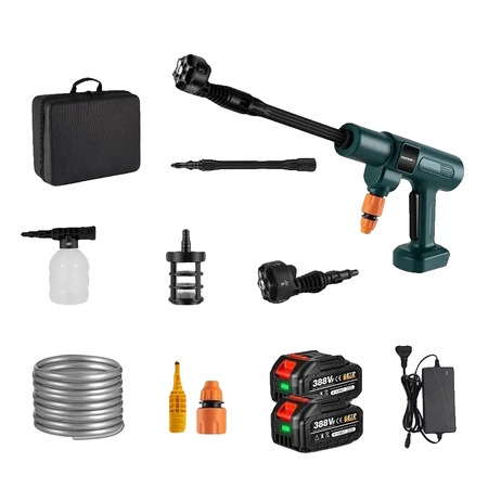 Pistol de spalat cu presiune, 200 bar, motor electric fara perii, set 2 ...