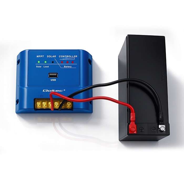 Regulator Solar MPPT 15A, Qoltec, Pentru Baterii AGM GEL LiFePO4 12V ...