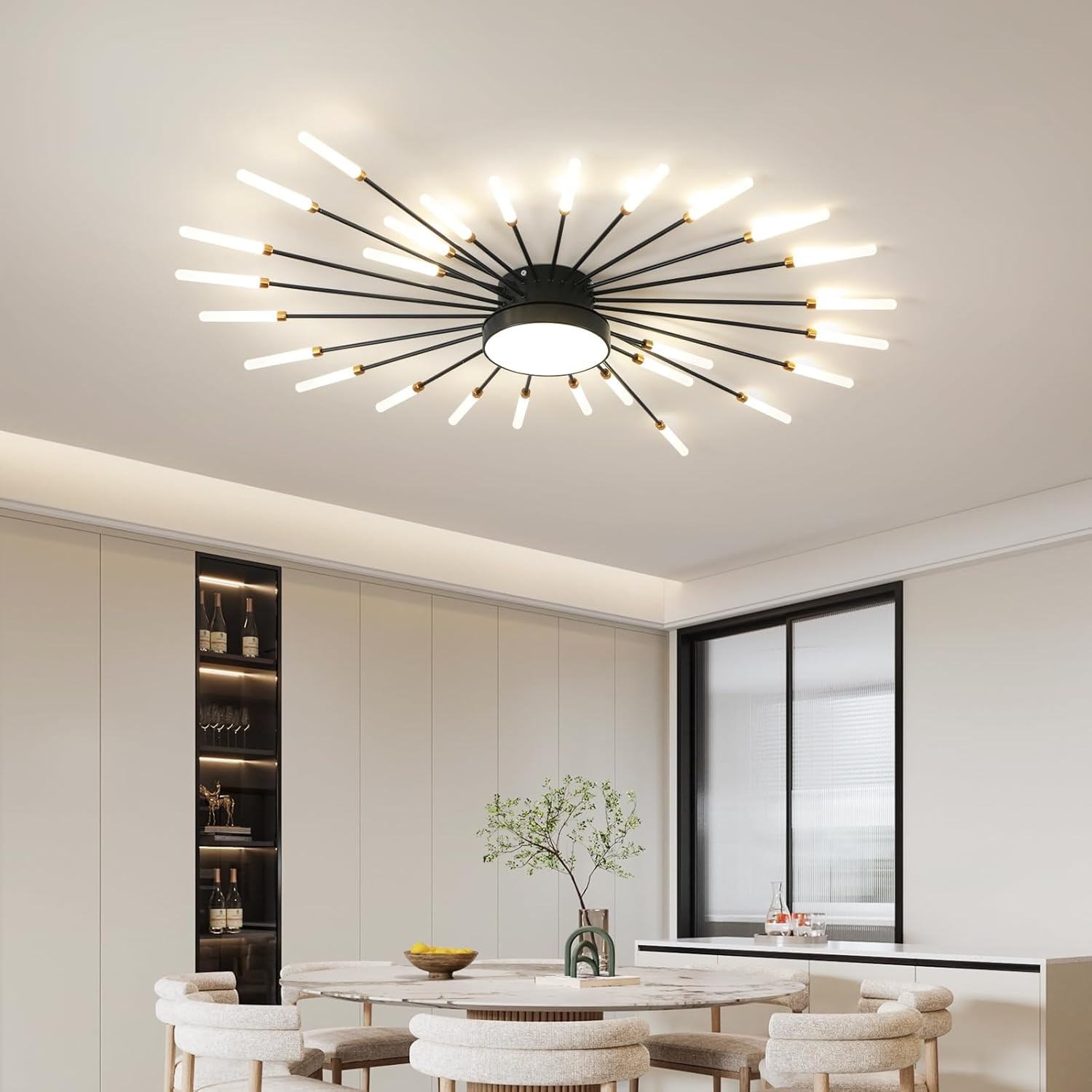 Candelabru LED, Nordic, 29 surse luminoase 1led 12w si 28 buc bec ...