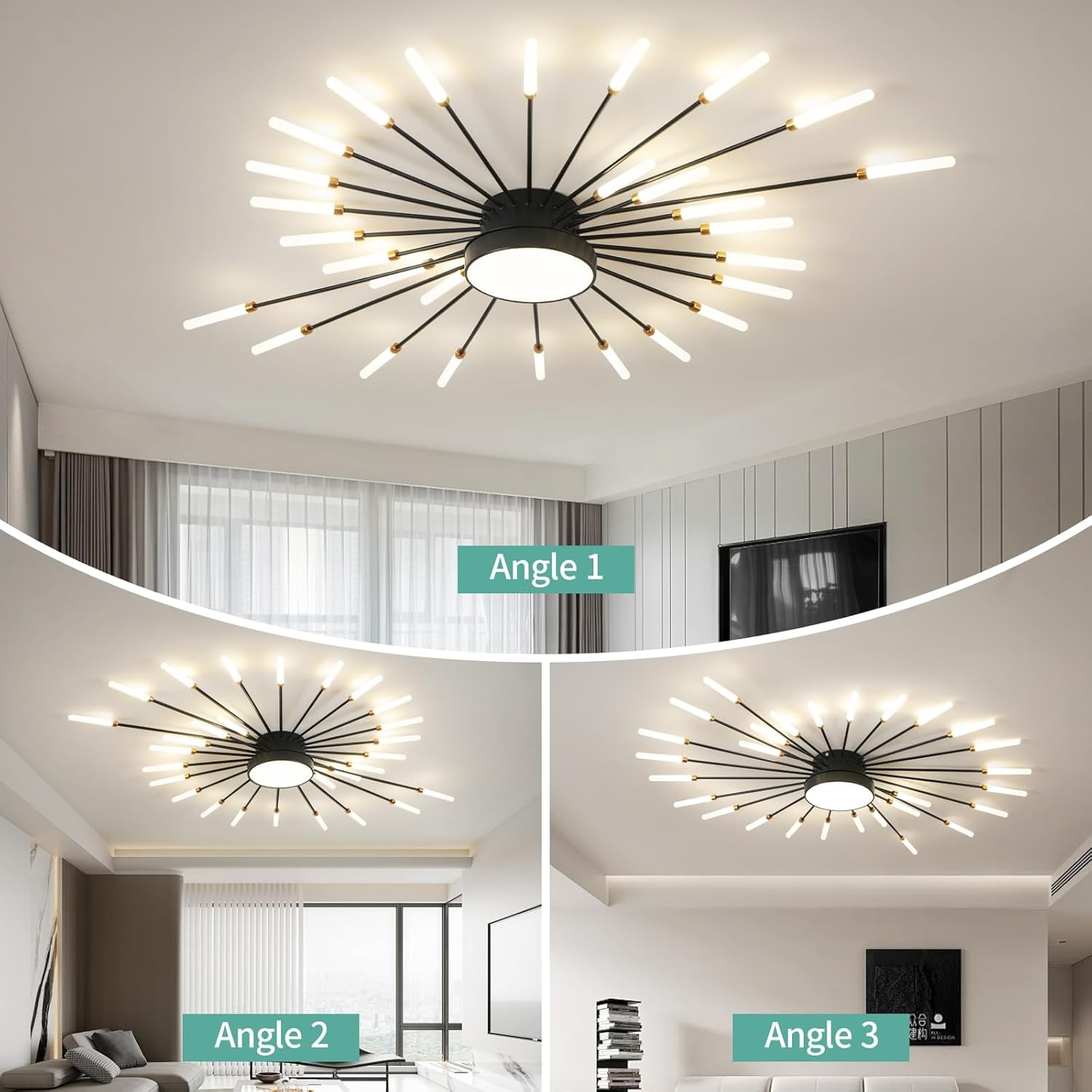 Candelabru LED, Nordic, 29 surse luminoase 1led 12w si 28 buc bec ...