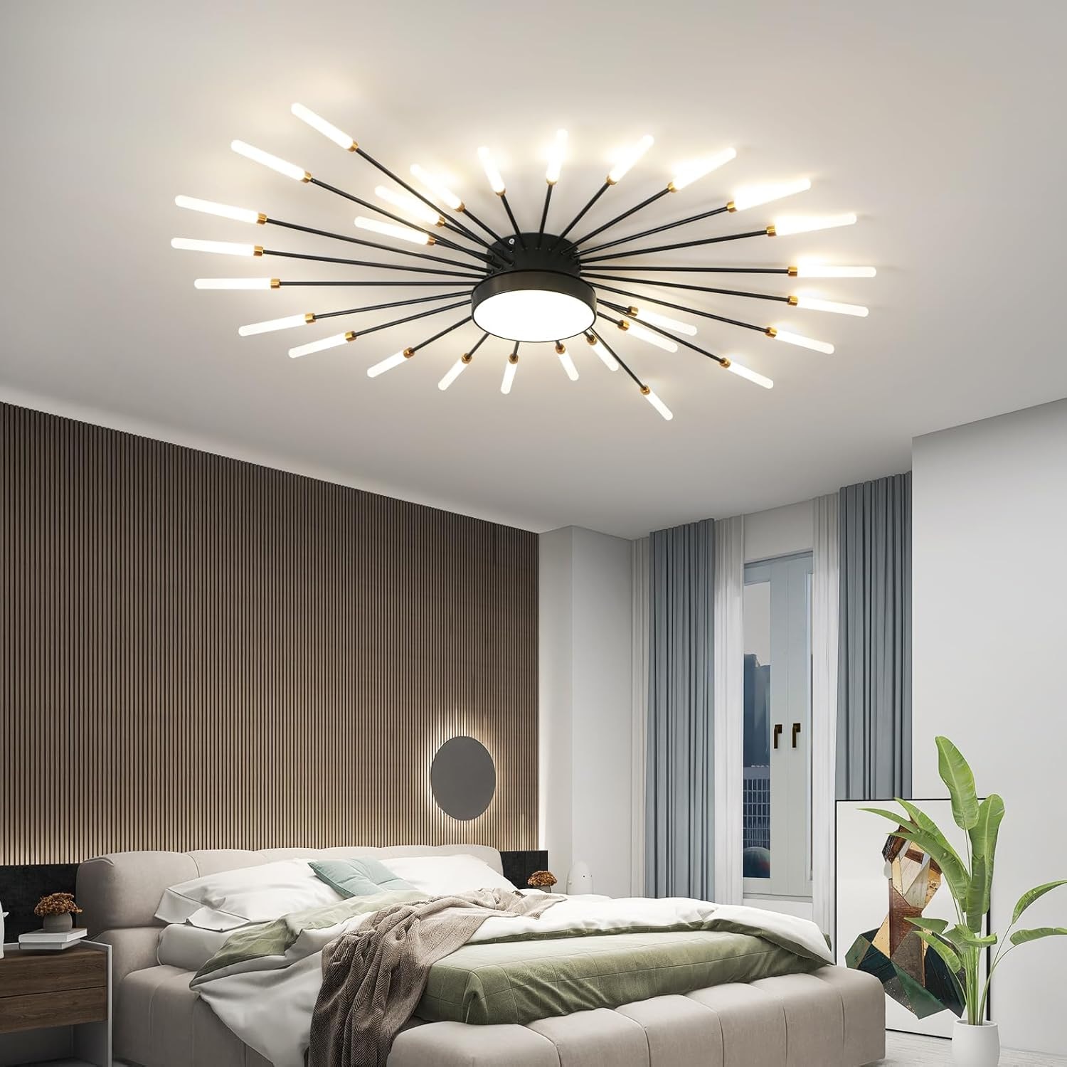 Candelabru LED, Nordic, 29 surse luminoase 1led 12w si 28 buc bec ...