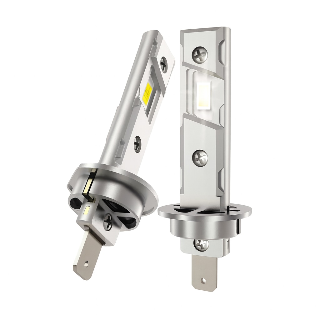 Set 2 Becuri Auto LED H1, AutoREY®, Bec H1 LED, 120W, 6000K, Cu ...