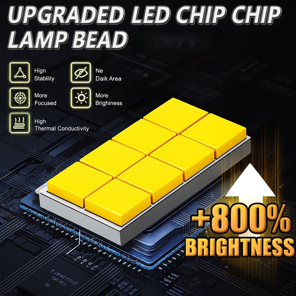 Set 2 Becuri Auto LED H7, AutoREY®, Bec H7 LED, 120W, 6000K, Cu 2 ...