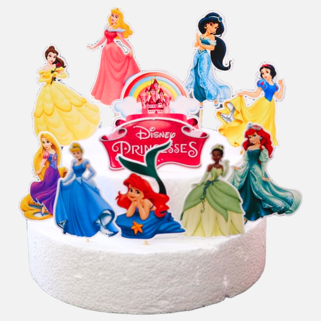 Set 13 decoratiuni tort Printese Disney fetite 3-15cm - eMAG.ro