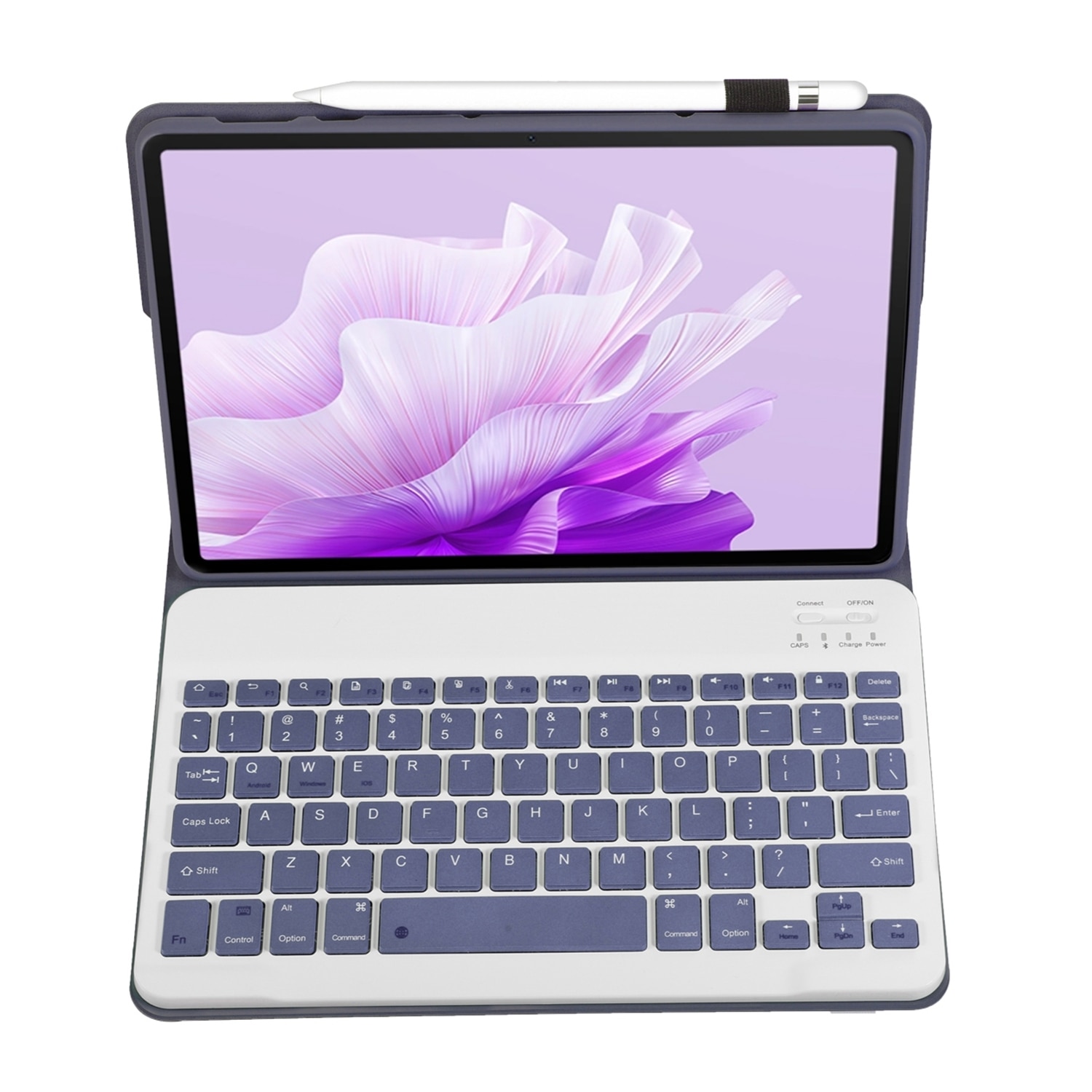 Bluetooth 3.0 billentyűzet tok Huawei MatePad 11.5 S 2024-hez, levehető ...