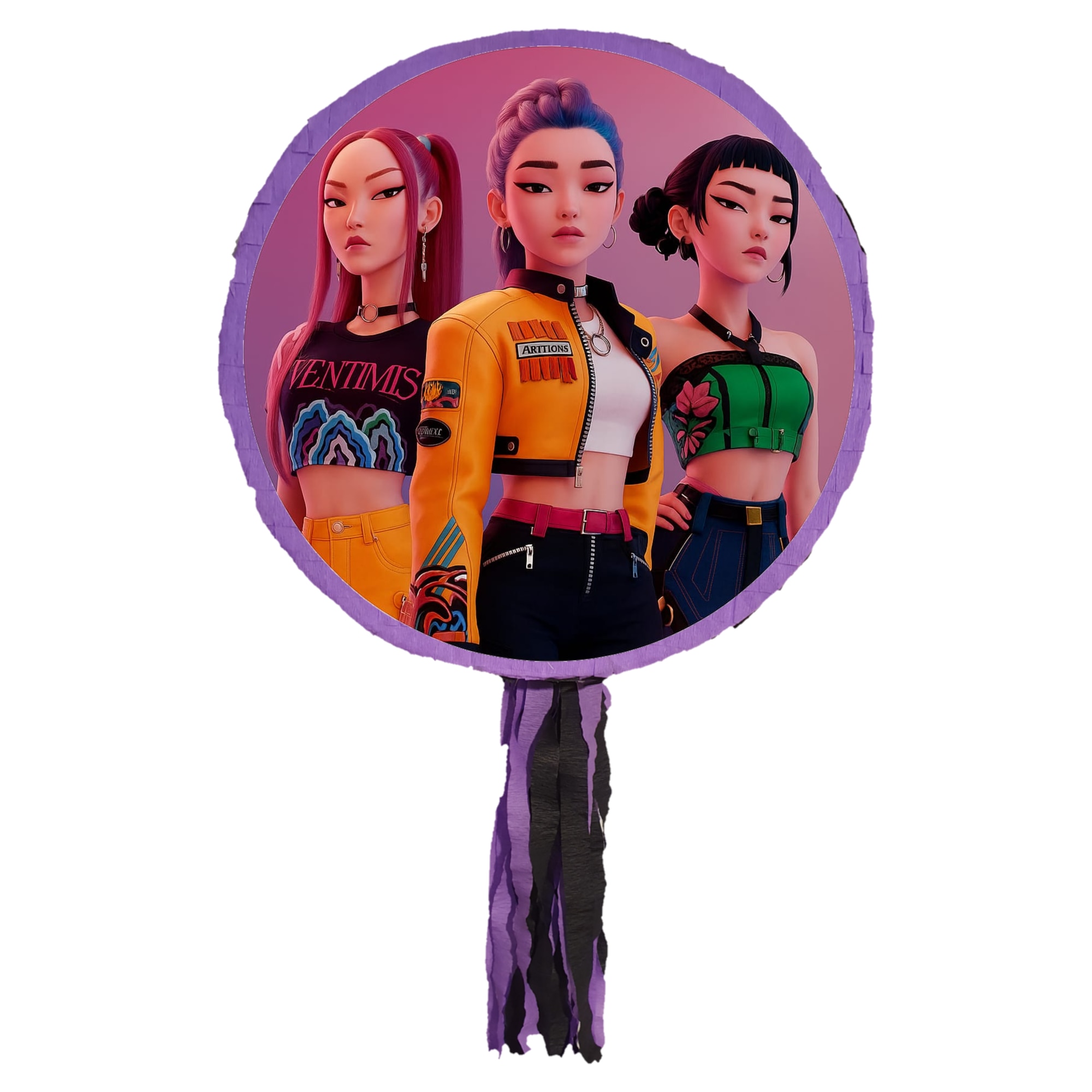 Pinata Huntrix Star, K Pop Demon Hunters, cu 50 de jucarii din plastic ...