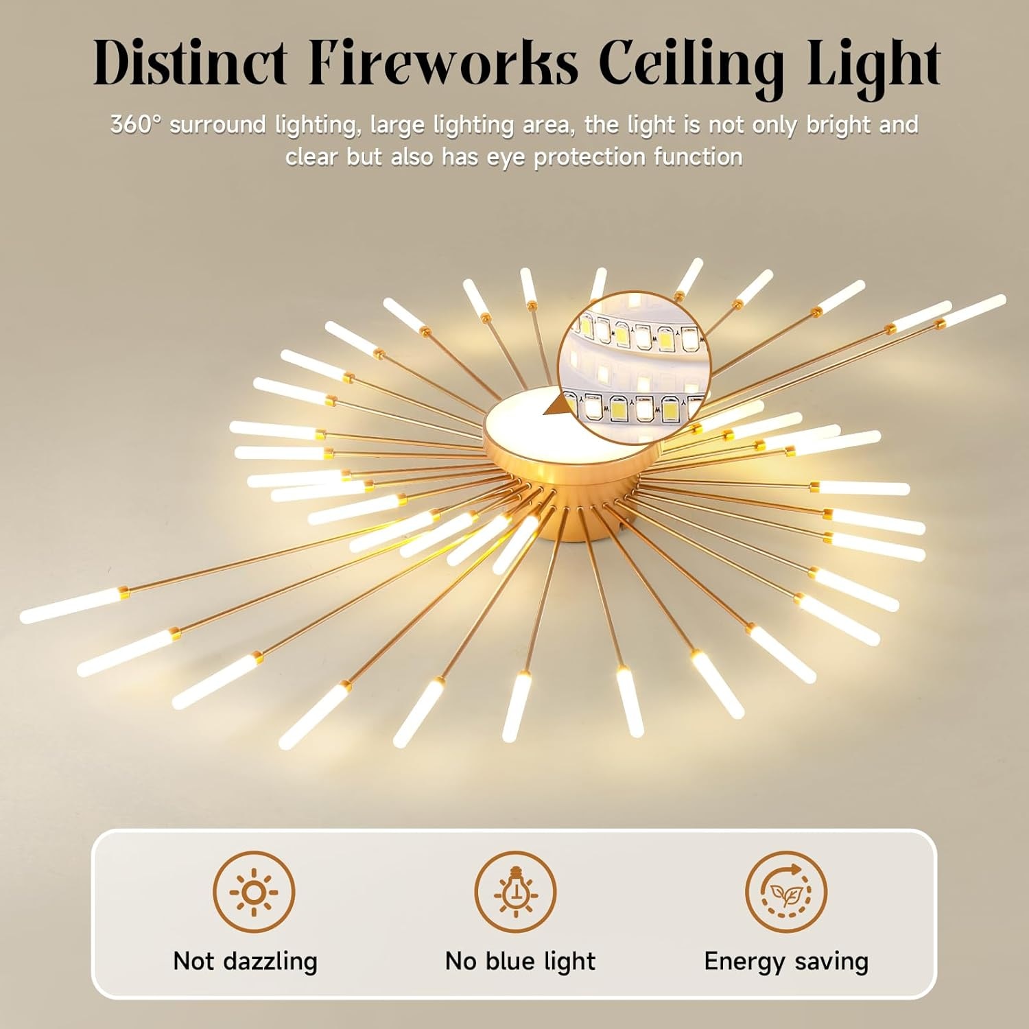 Candelabru LED, Nordic, 43 surse luminoase 1led 15w si 42 buc bec ...