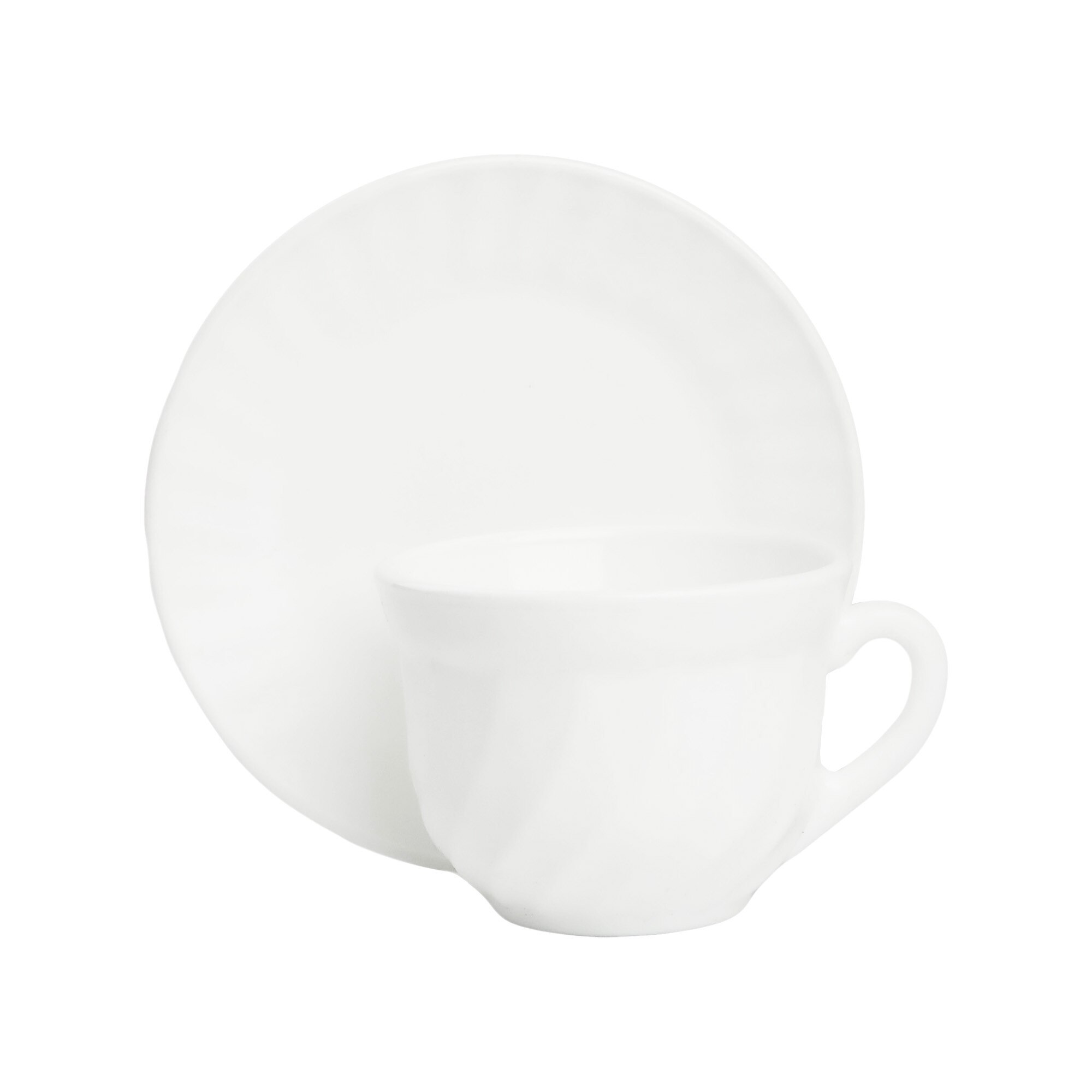 Set 6 cesti cafea cu farfurioare Festa Italia Agnes, sticla rezistenta ...