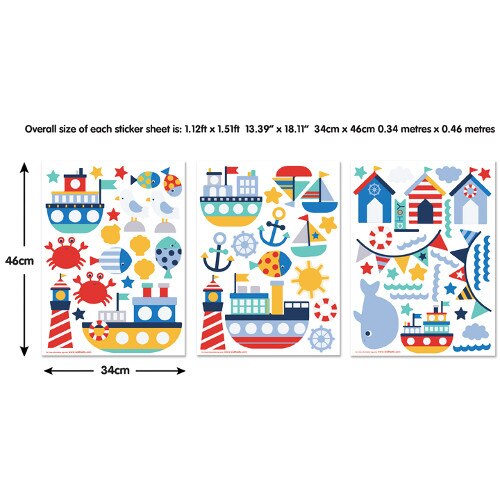 Kit Walltastic Decor Sticker Nautic - eMAG.ro