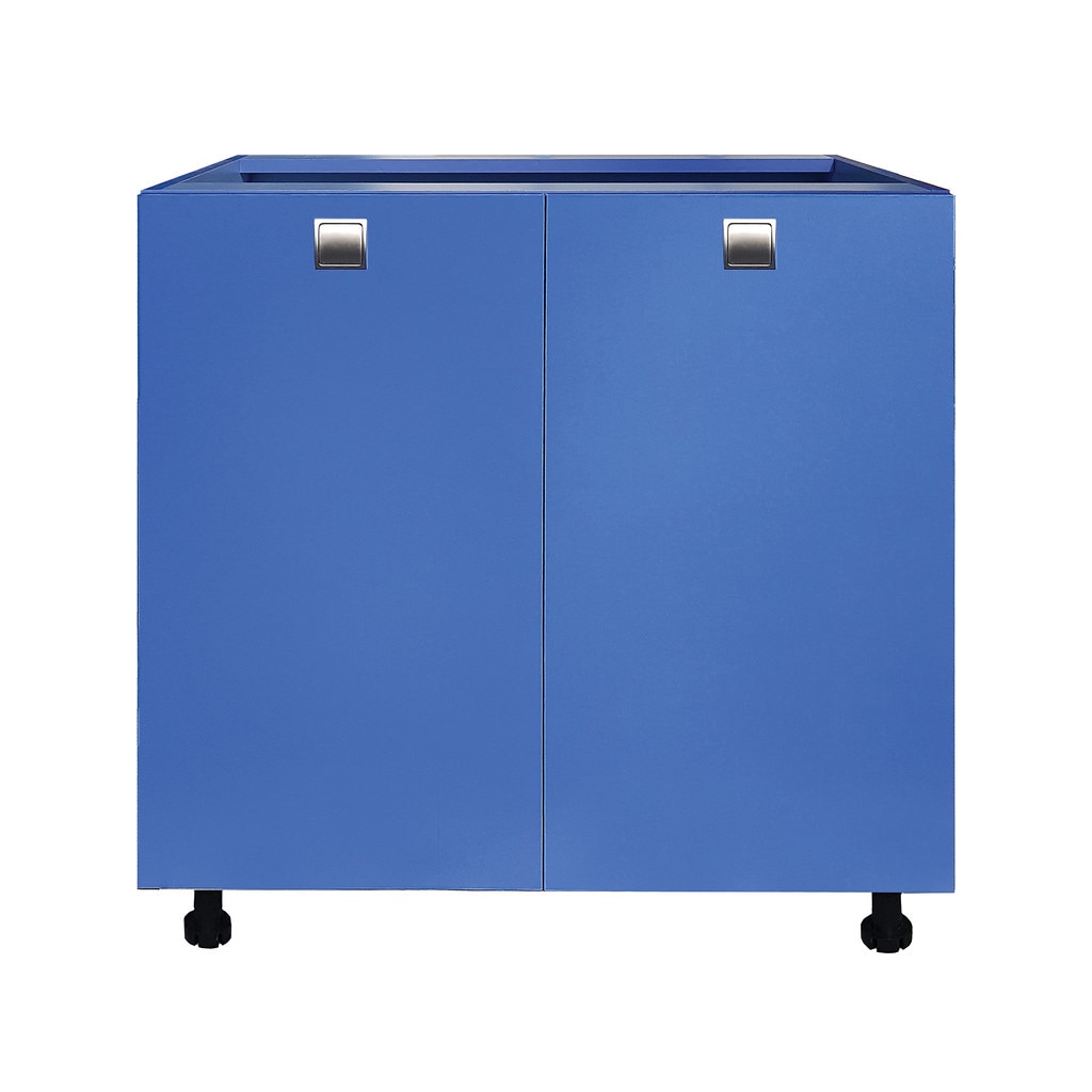 Masca chiuveta bucatarie cu 2 usi Bari, pal albastru, 800x820x520 mm ...