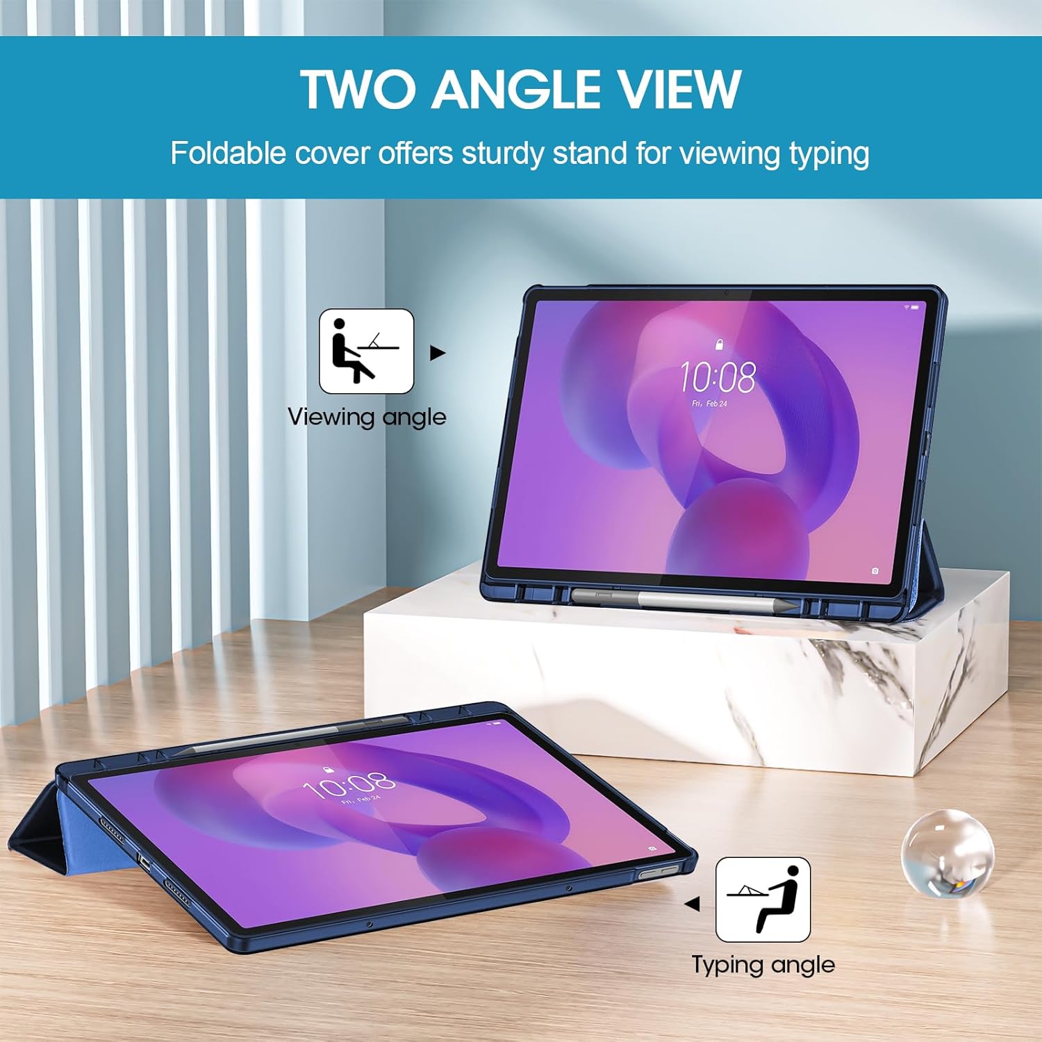 Husa pentru Samsung Galaxy Tab S10Lite/S10Fe/S10, Slim, Smart Cover ...