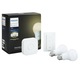 Pachet 3 becuri inteligente LED Philips Hue Starter, E27, 9W (60W), 806 ...