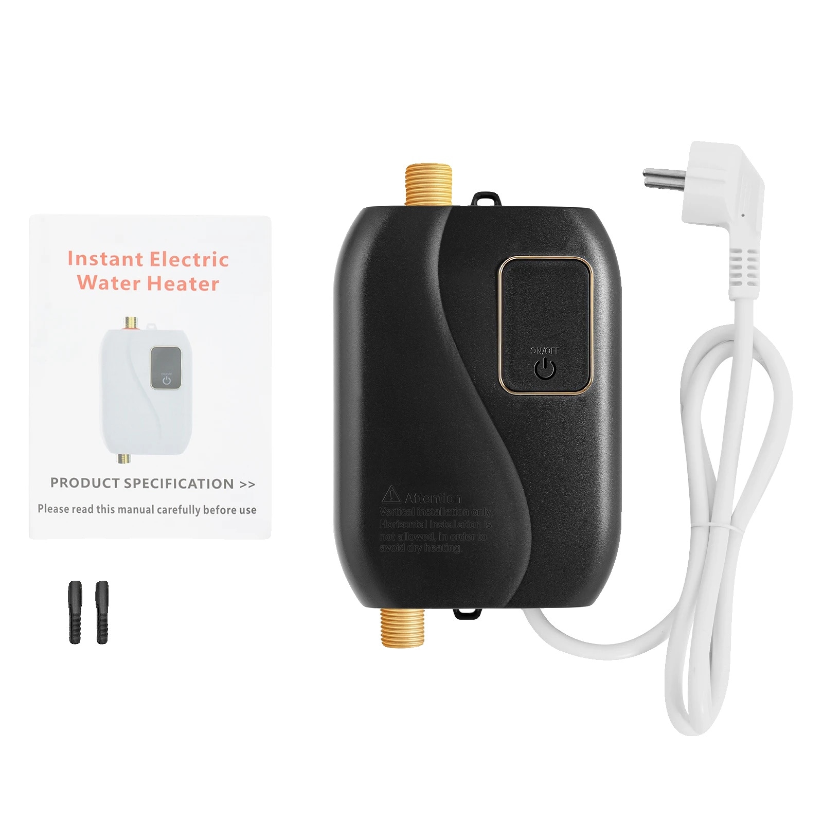 Incalzitor instant de apa, design compact, apa calda instant, negru ...