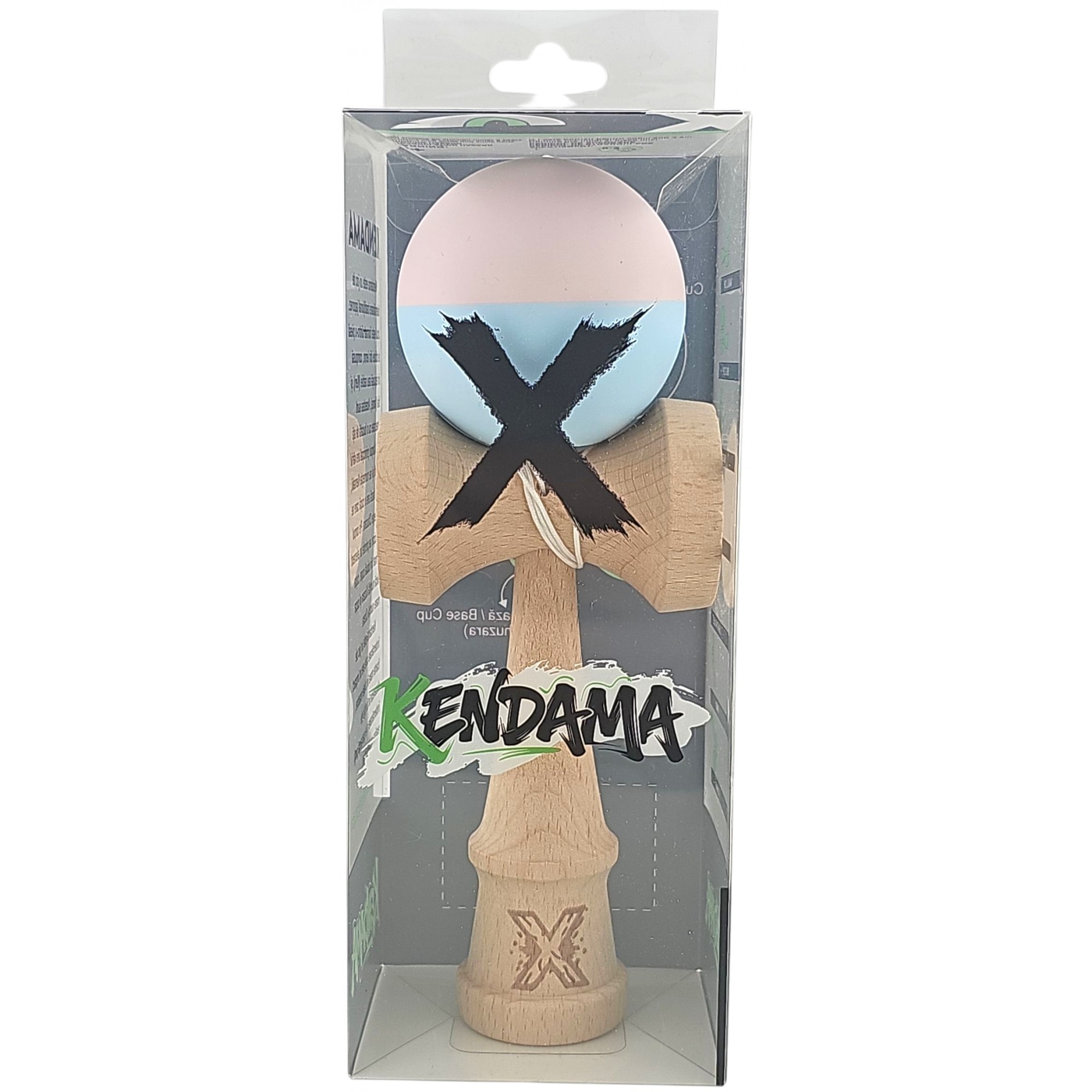 Kendama Originala X, Lemn, Bila Cauciucata, Rubber Grip, Aderenta, 18 ...
