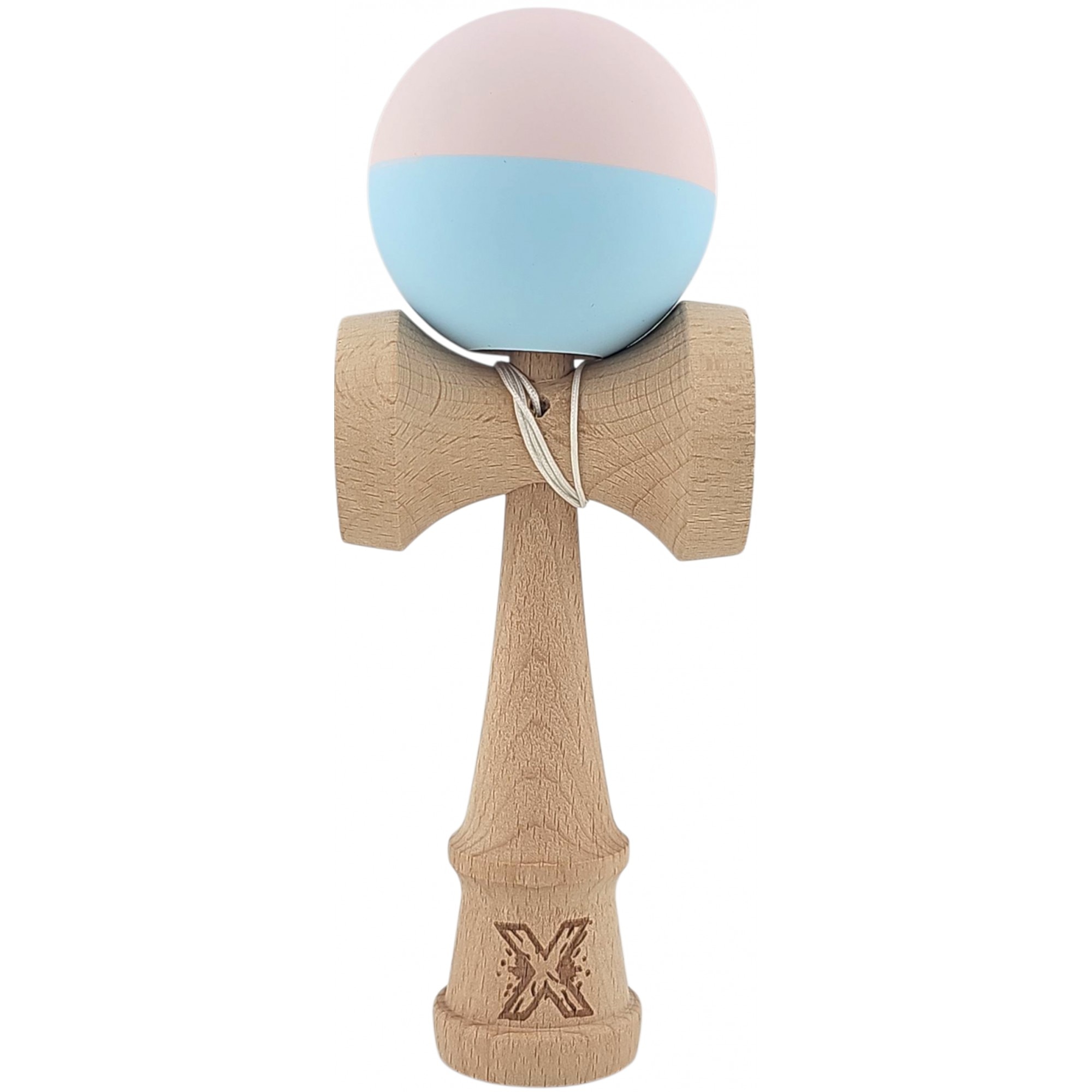 Kendama Originala X, Lemn, Bila Cauciucata, Rubber Grip, Aderenta, 18 ...