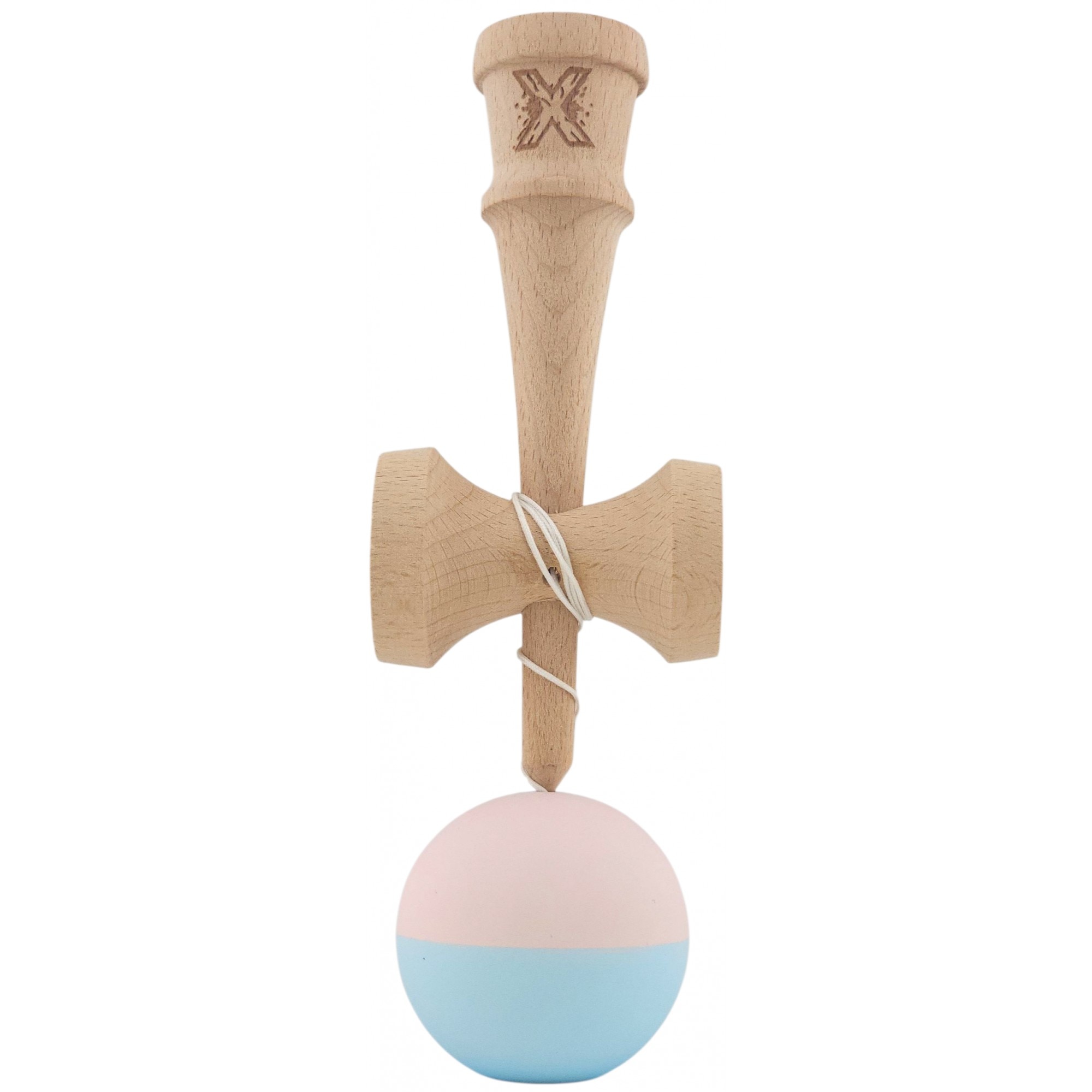 Kendama Originala X, Lemn, Bila Cauciucata, Rubber Grip, Aderenta, 18 ...