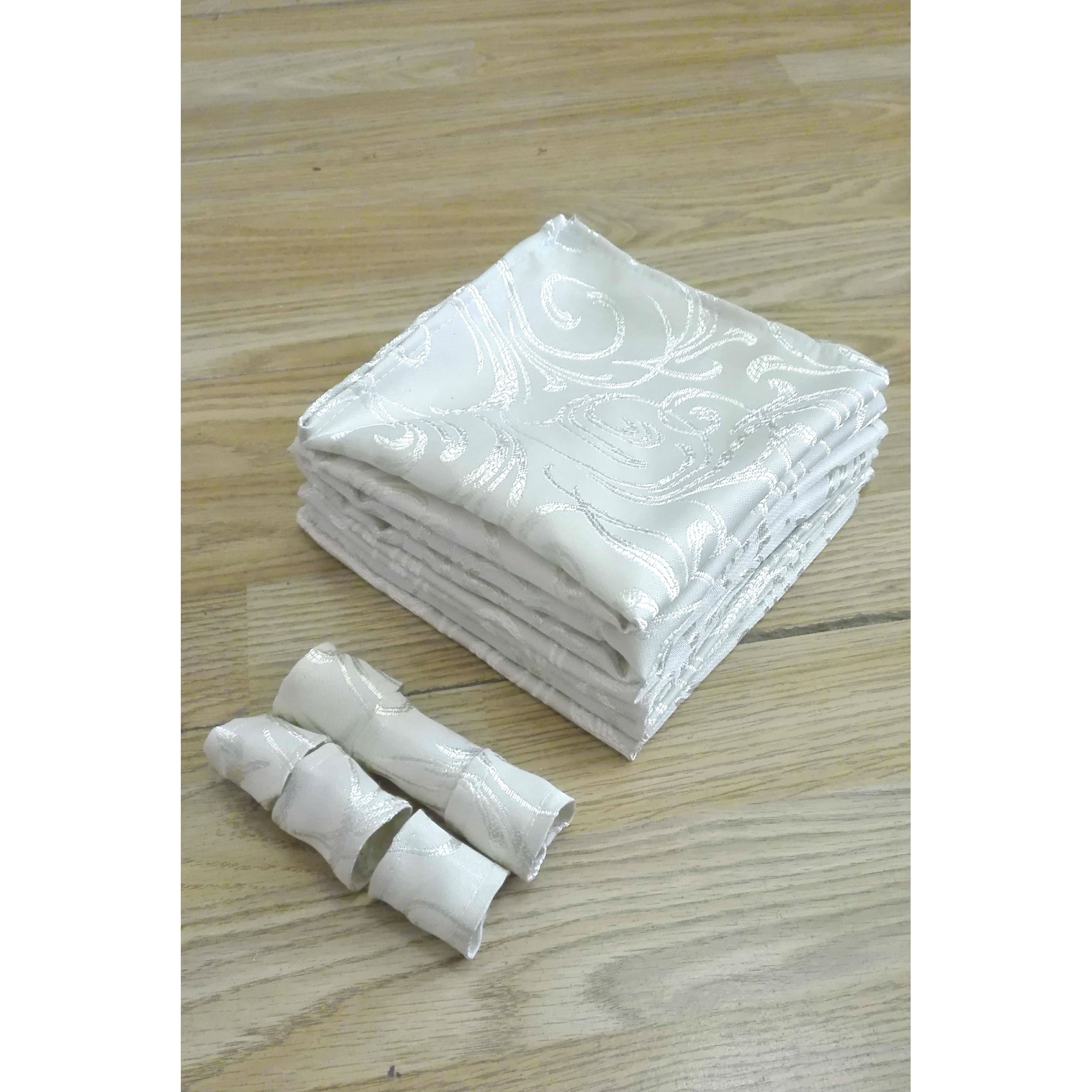 Set servete textile, 45 x 45 cm + inele - eMAG.ro